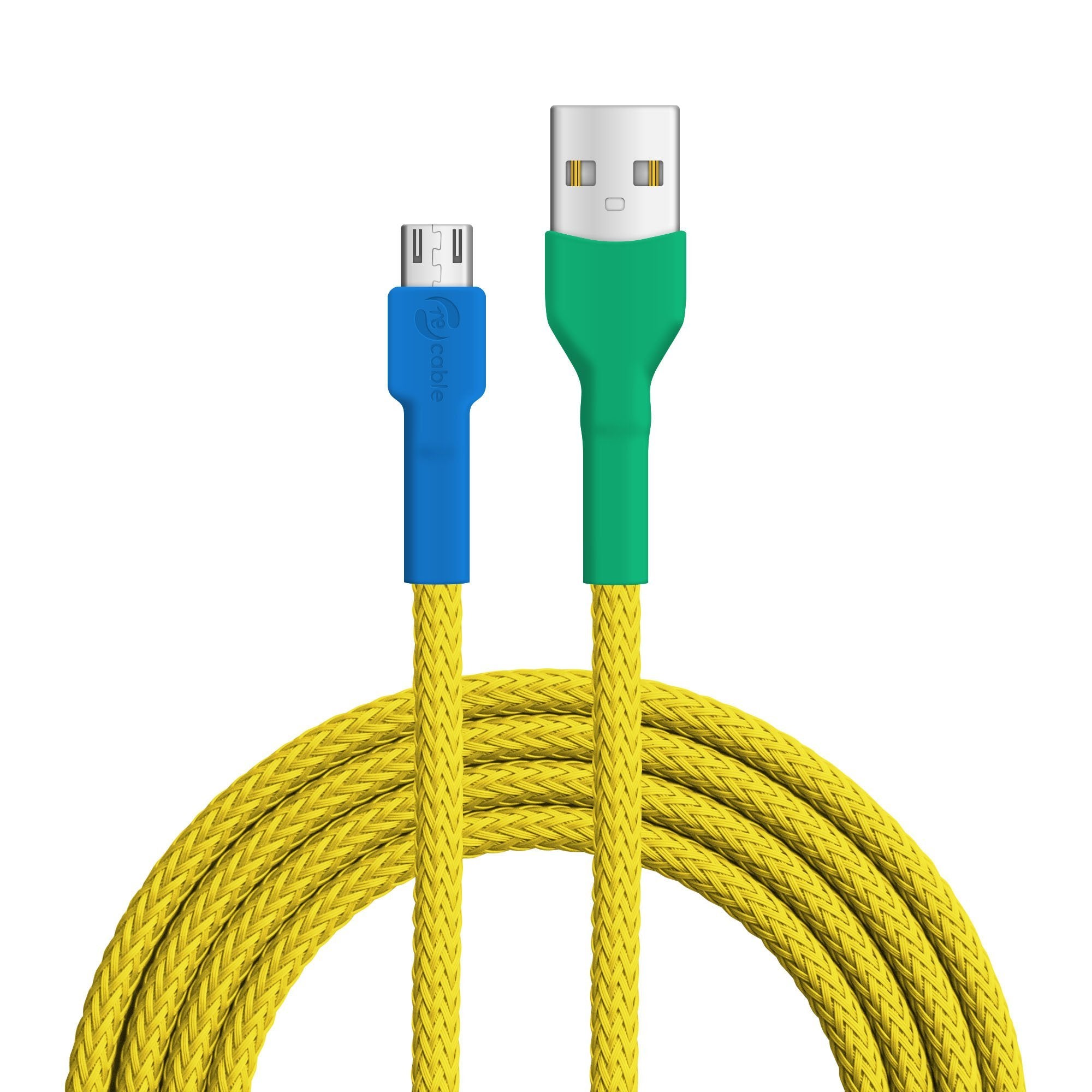 Fair USB-A/Micro-USB cable Blue-and-yellow macaw | recable – recable.eu ...